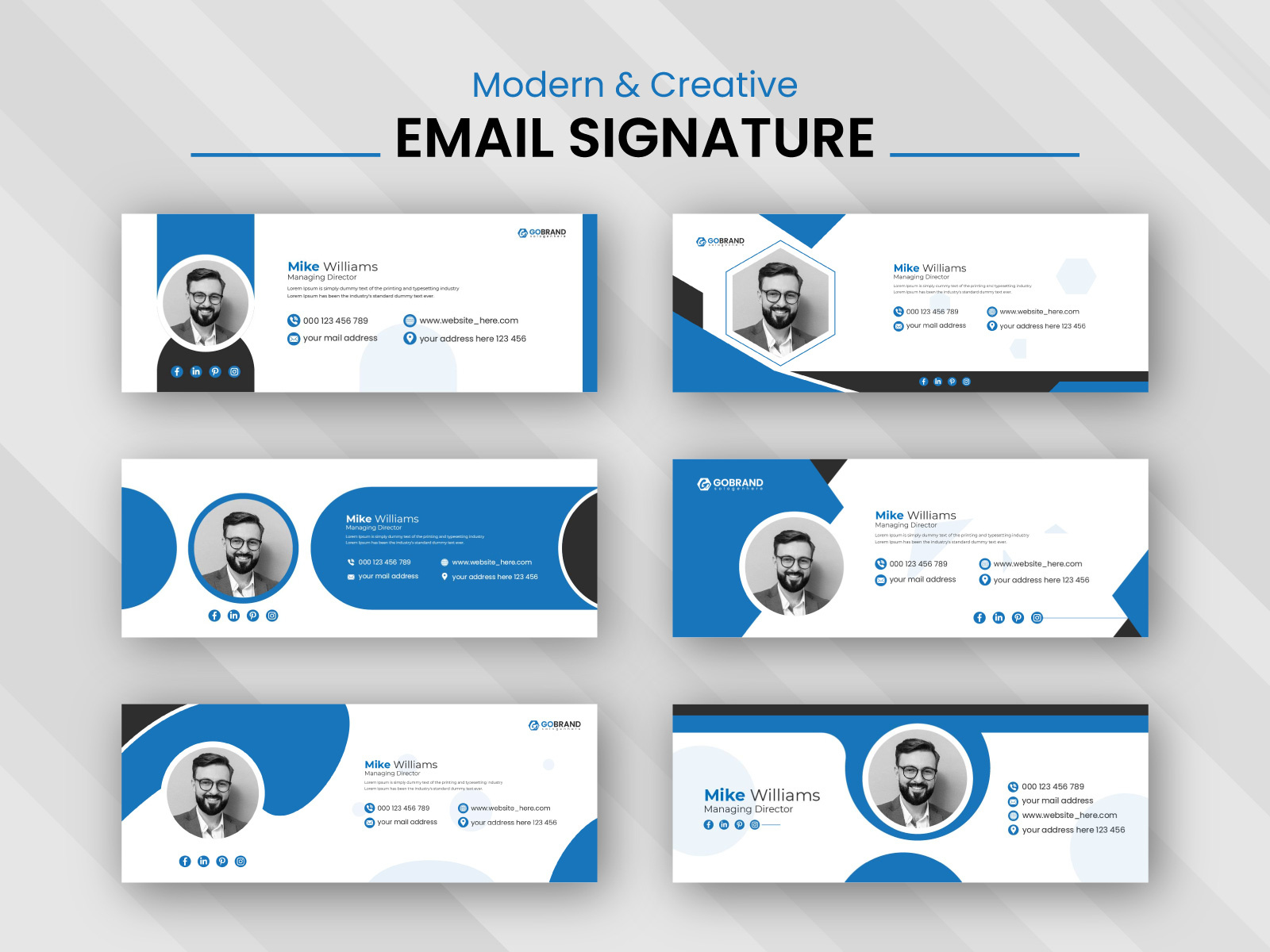 Corporate Email Signature Template Design by Obydullah on Dribbble
