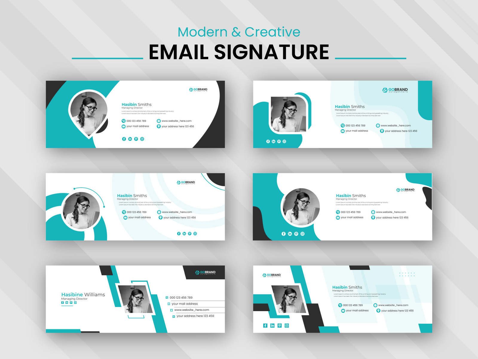 Corporate Email Signature Template Design by Obydullah on Dribbble