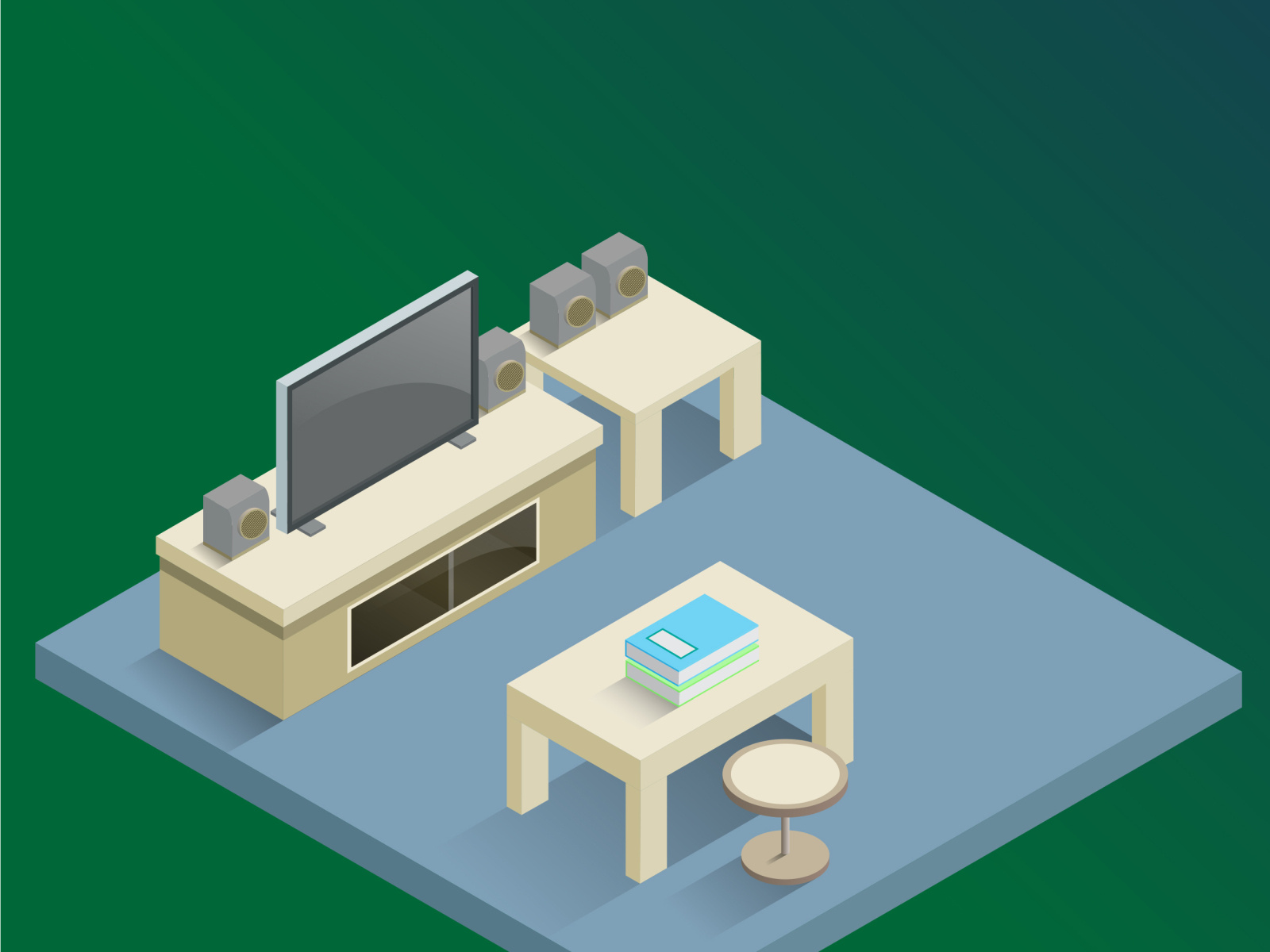 Isometric Test Meja by Khaerun Nazmi on Dribbble