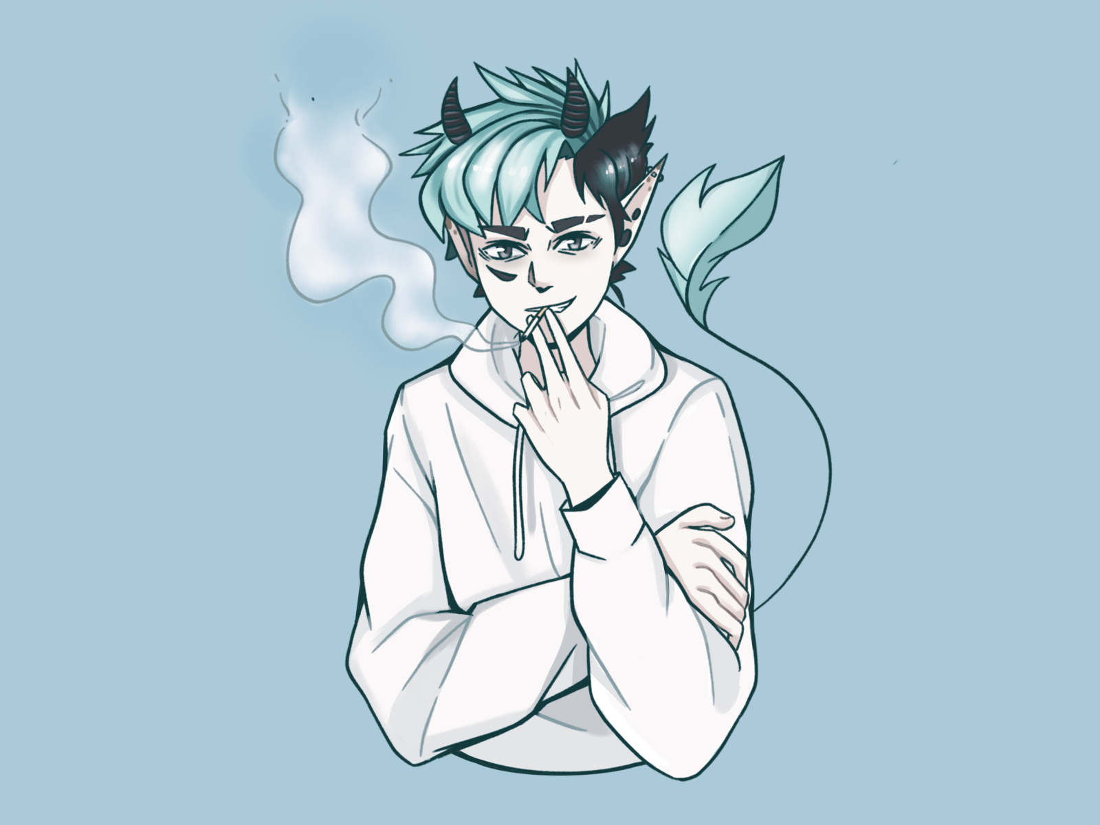 Anime Demon Boy Drawing