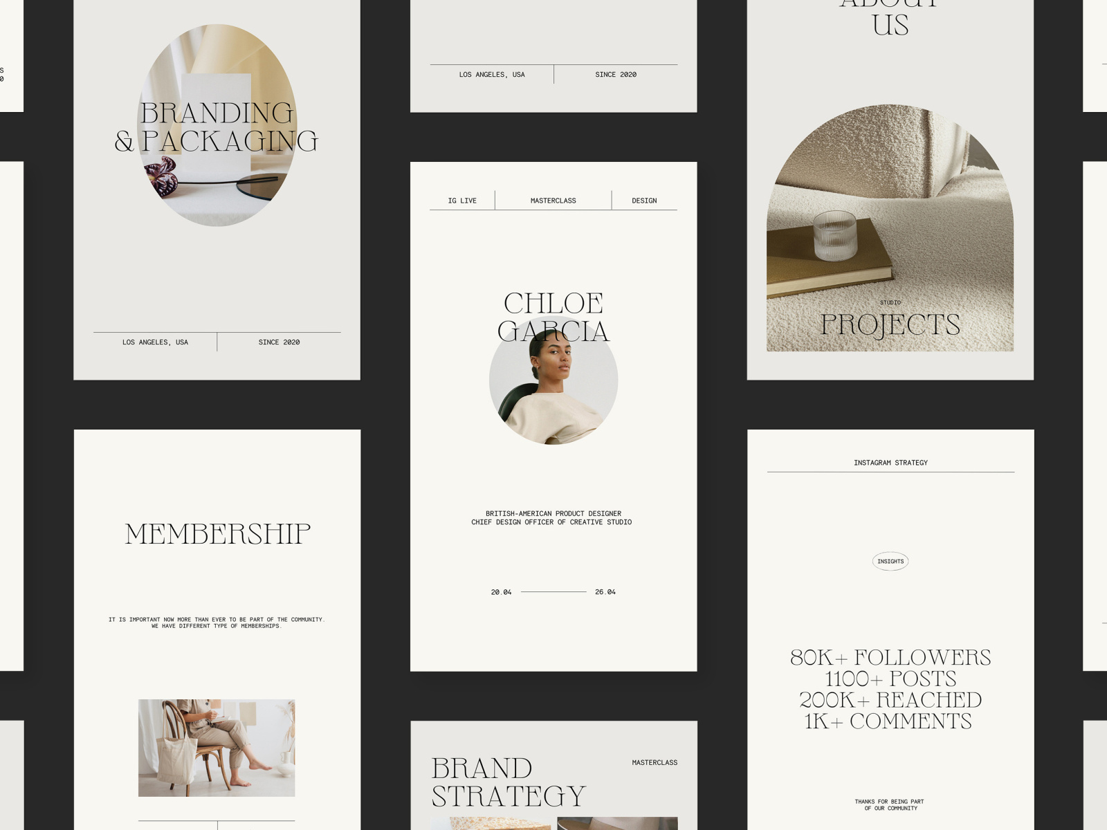 160 Social Media Templates for Instagram & Pinterest. Canva & PS by ...