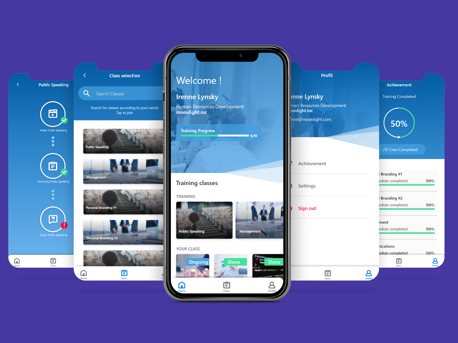 Learning Management System Apps || UI/UX Design by Febby Nadia on Dribbble