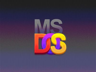 MS DOS Logo Tribute by Dmitry Novikov on Dribbble