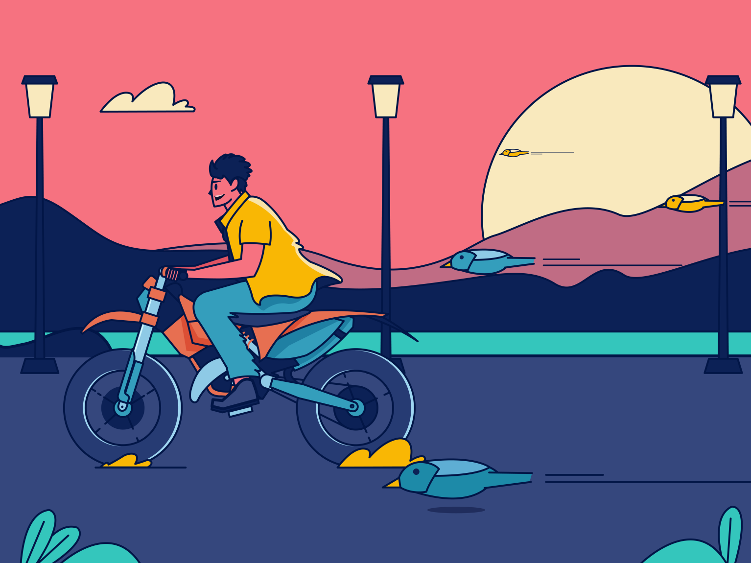 Free time by lemo orange on Dribbble