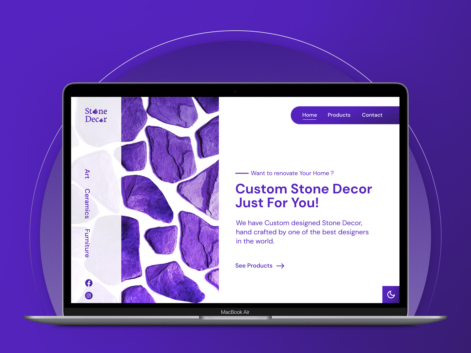 Decor Landing Page Design by Uzair Hasnain on Dribbble