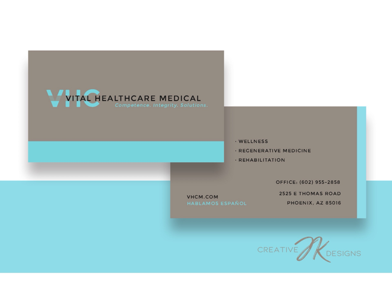 VHC Medical Business Cards by Jalana K on Dribbble