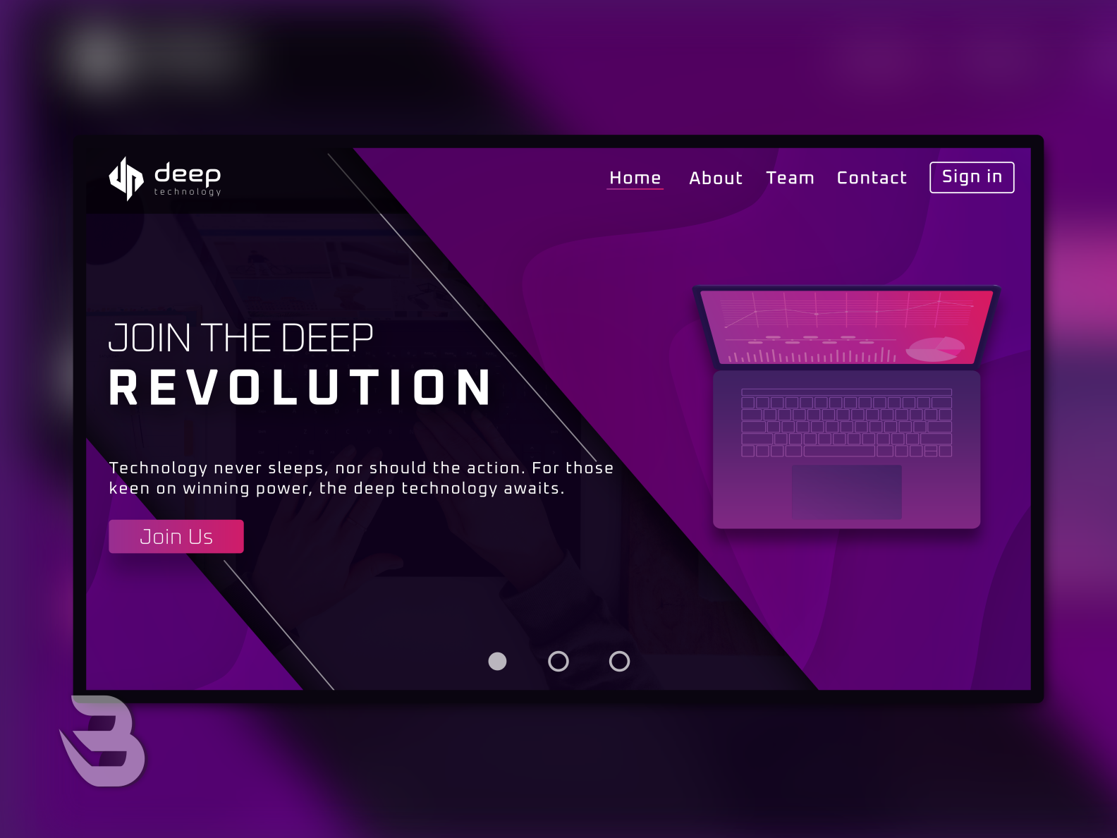 DEEP UI WEB DESIGN by Bytenologic on Dribbble
