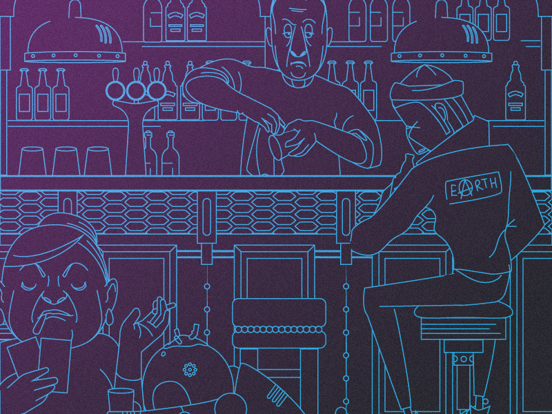 Last Bar On Earth by Mella Rosa on Dribbble