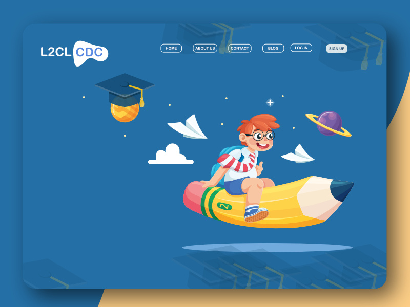 Education Web Header by mr_soni on Dribbble