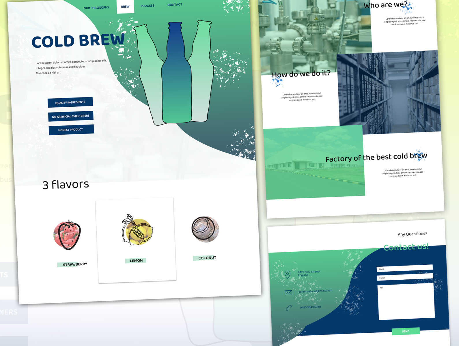 Cold Brew Design by Natalia Dobosova on Dribbble