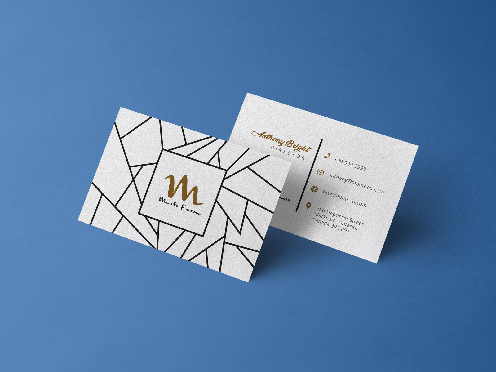 Dribbble Free front back business card design template mockup psd 