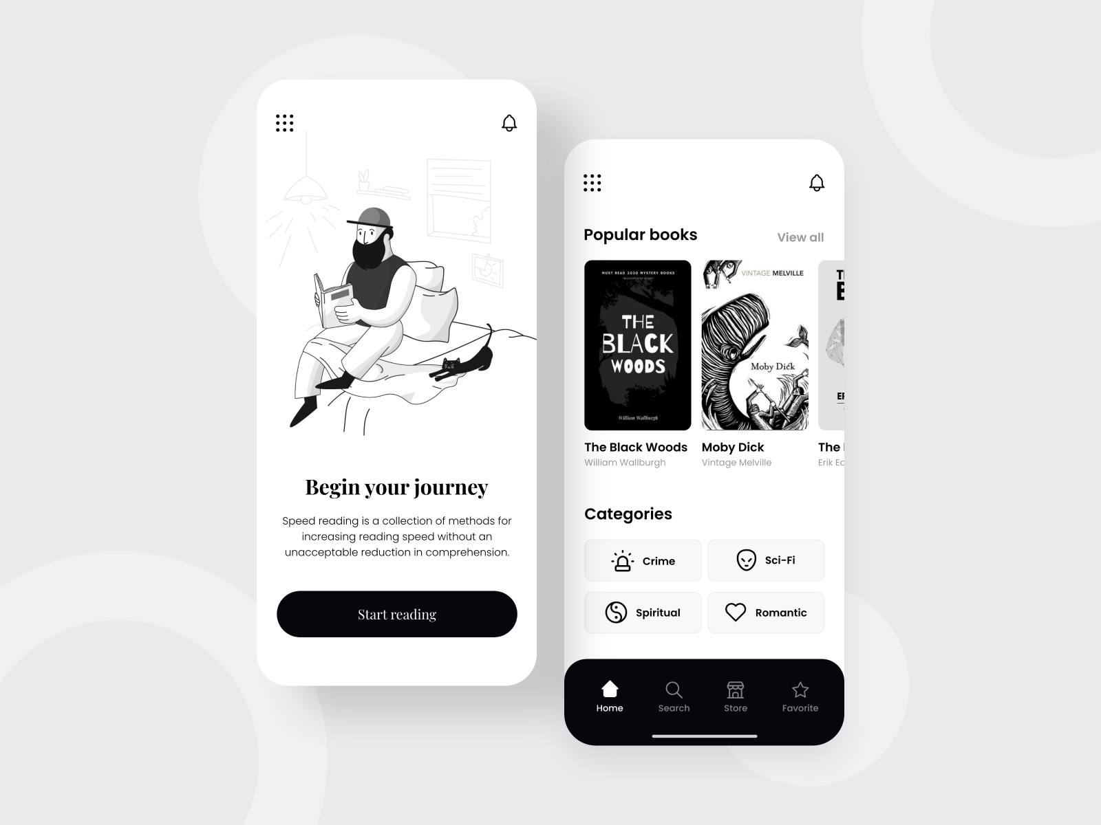 Book App Concept by Zoltán Czékmány on Dribbble