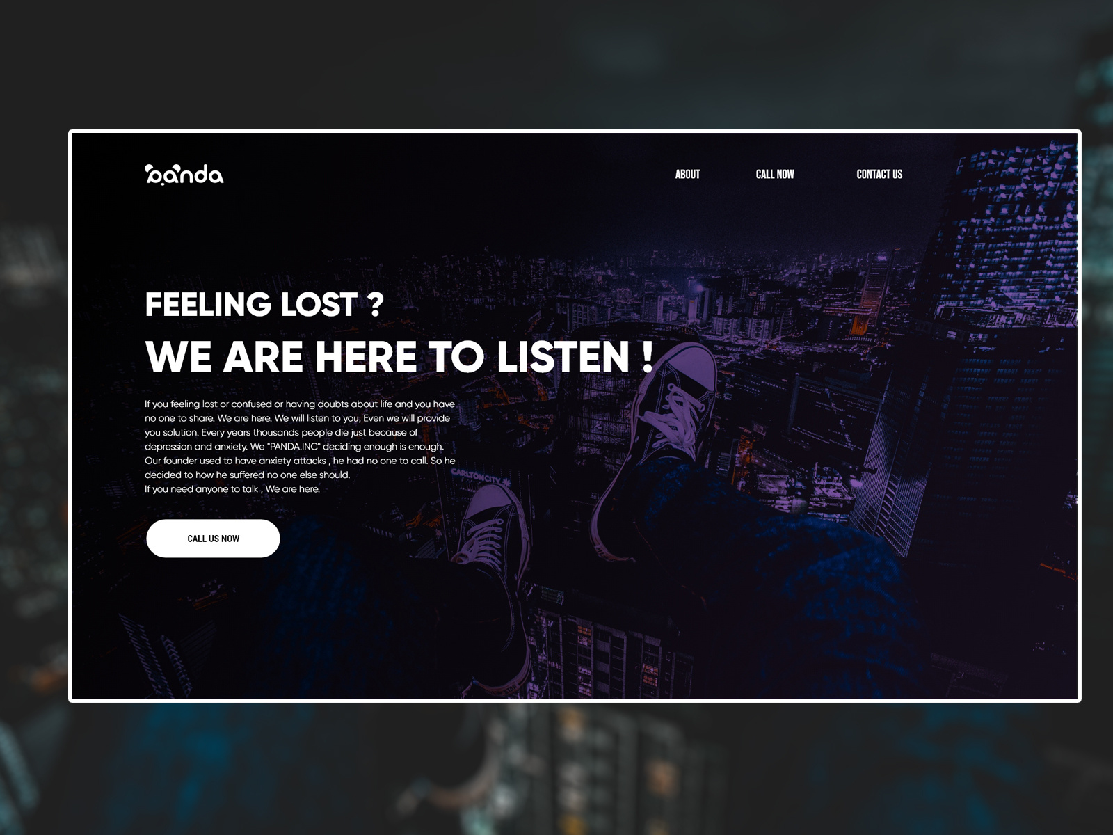 Feeling Lost Landing Page by Fahimul Islam Neil on Dribbble