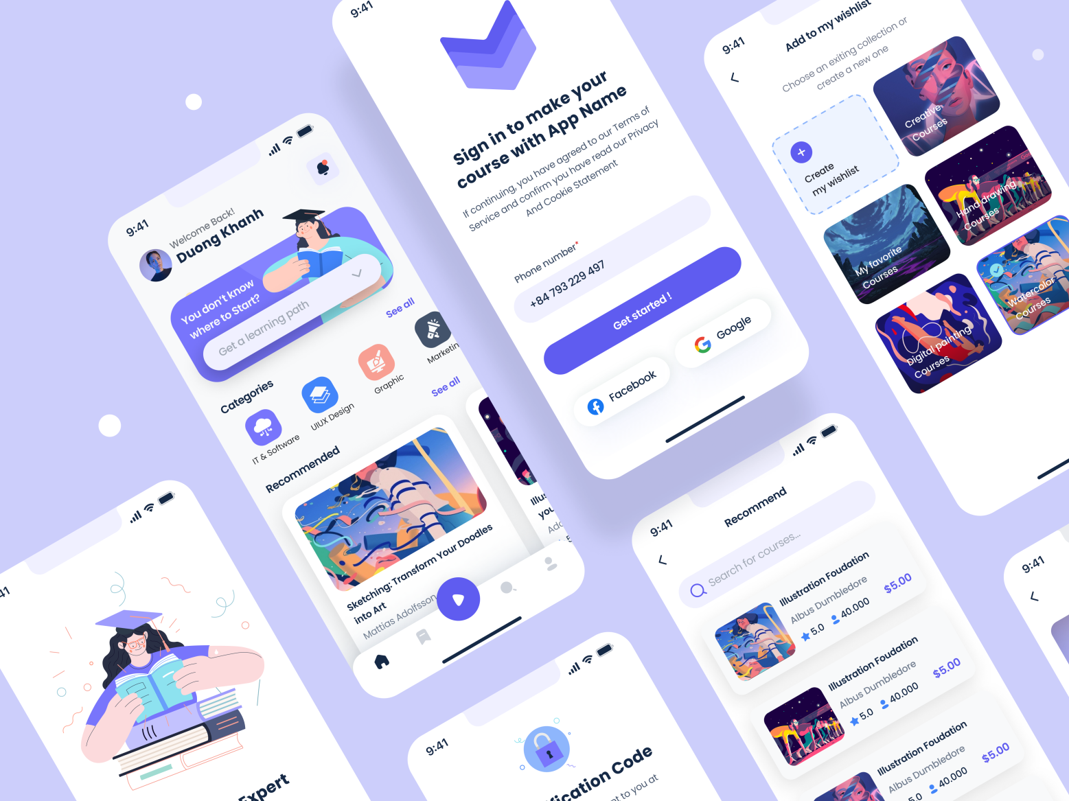 Mystic academy - Online course app Ui kit by Dzung Lee for Mystic lab ...