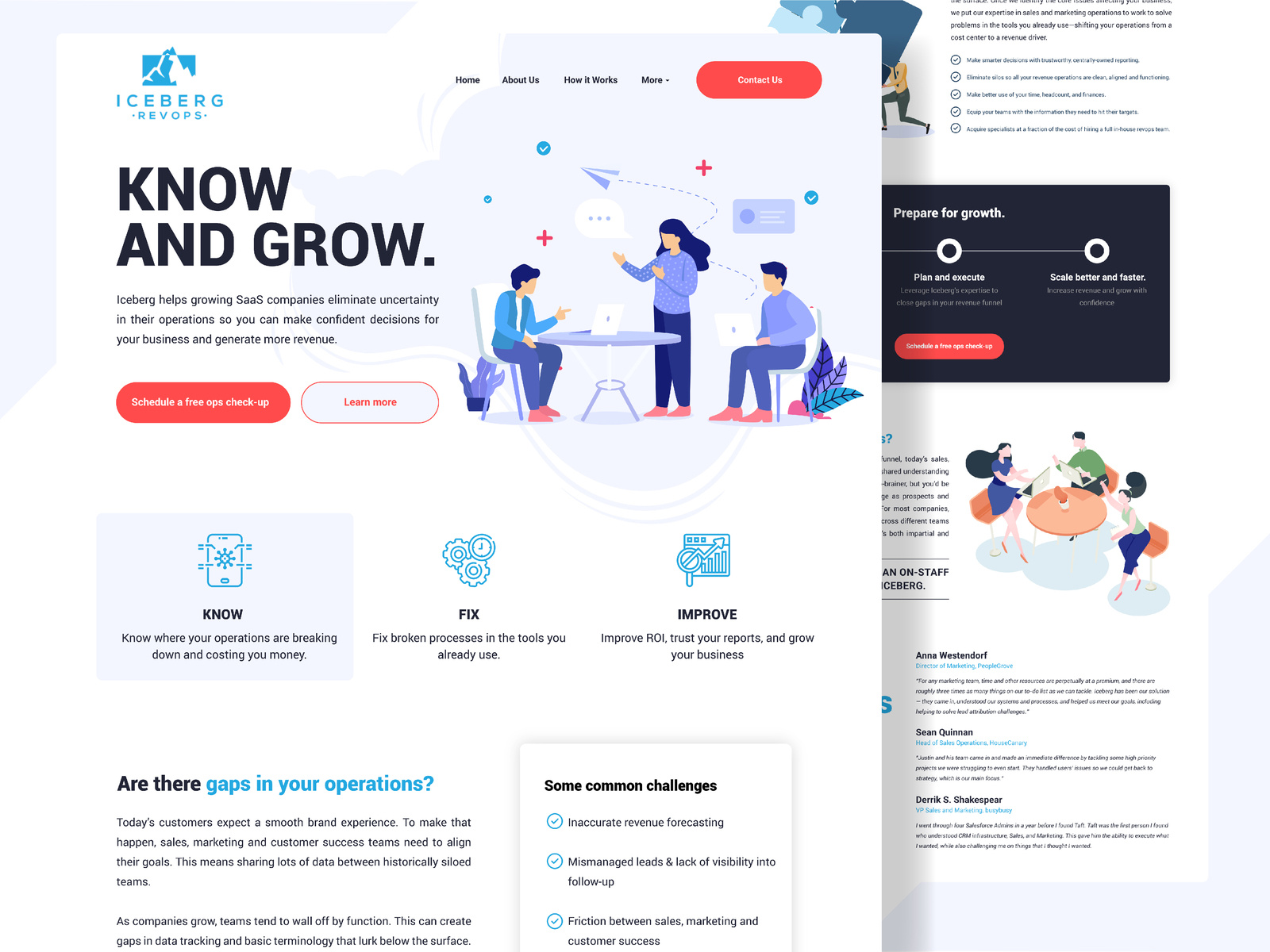 Website design for Revenue Operations company by Darko Kosic on Dribbble