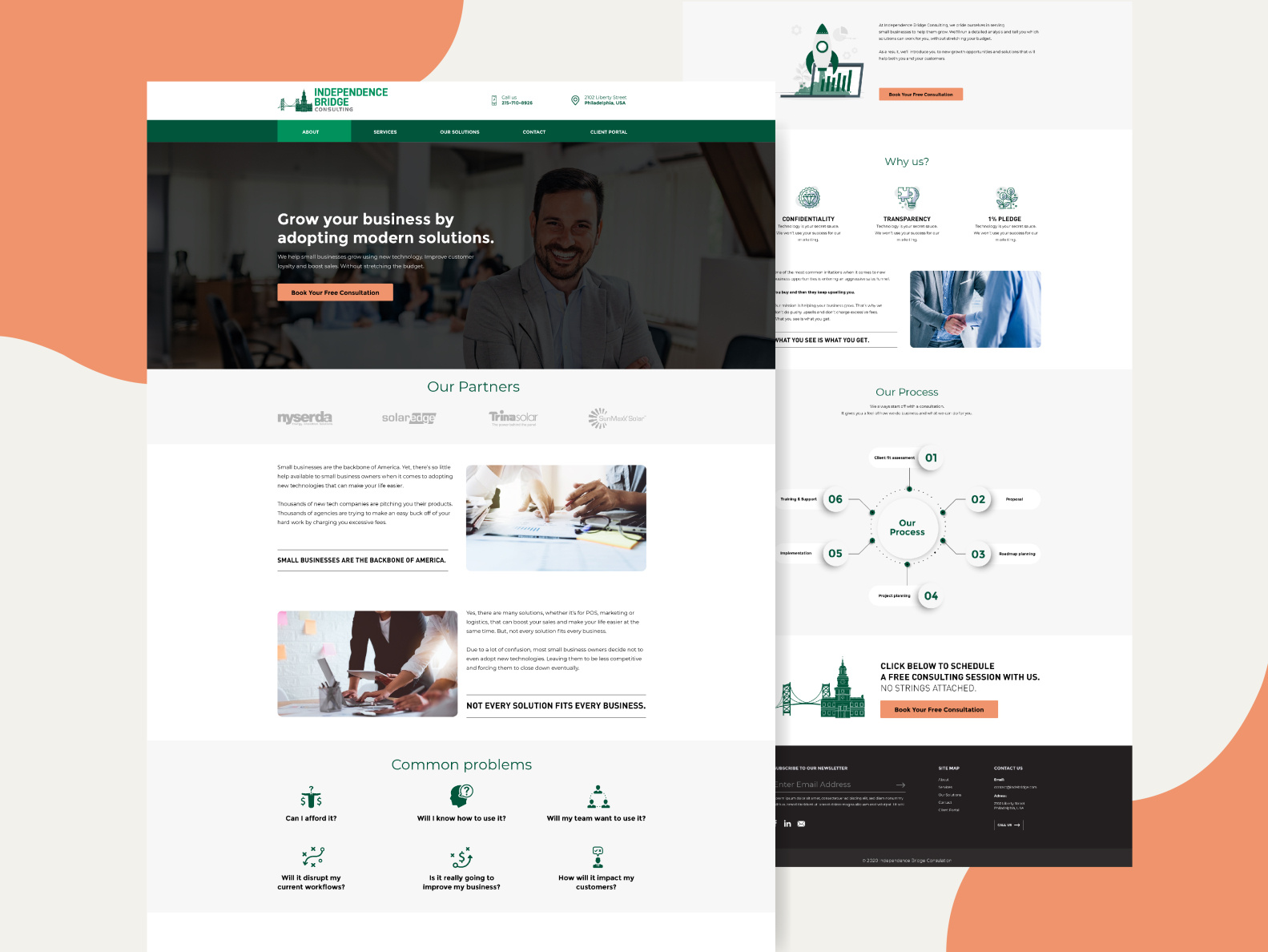 Consulation Agency Website Design by Darko Kosic on Dribbble