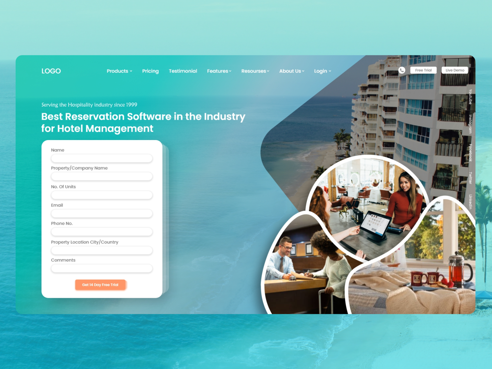 Hotel management application by Samson on Dribbble