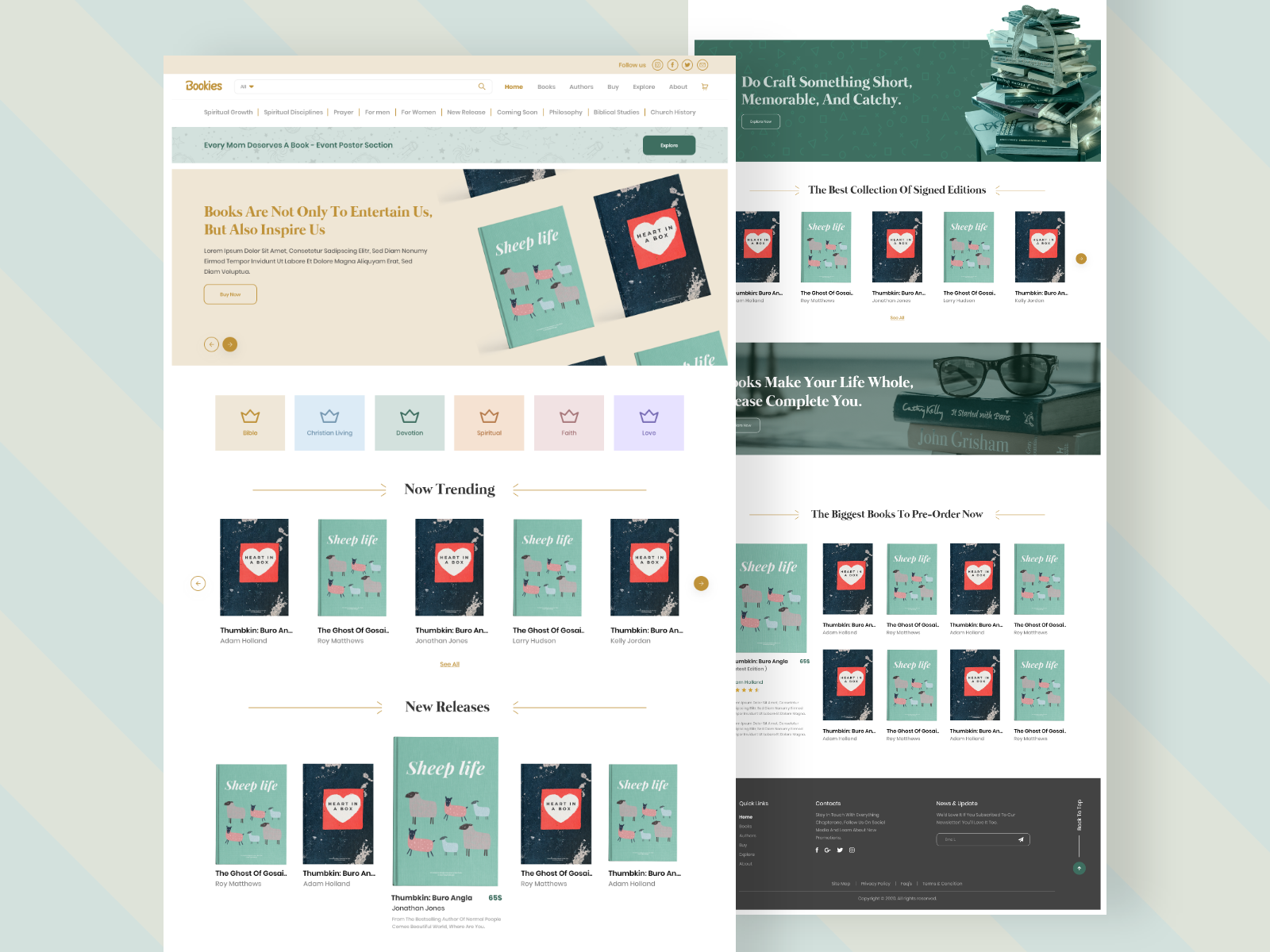 Bookies Landing Page Concept by Samson on Dribbble