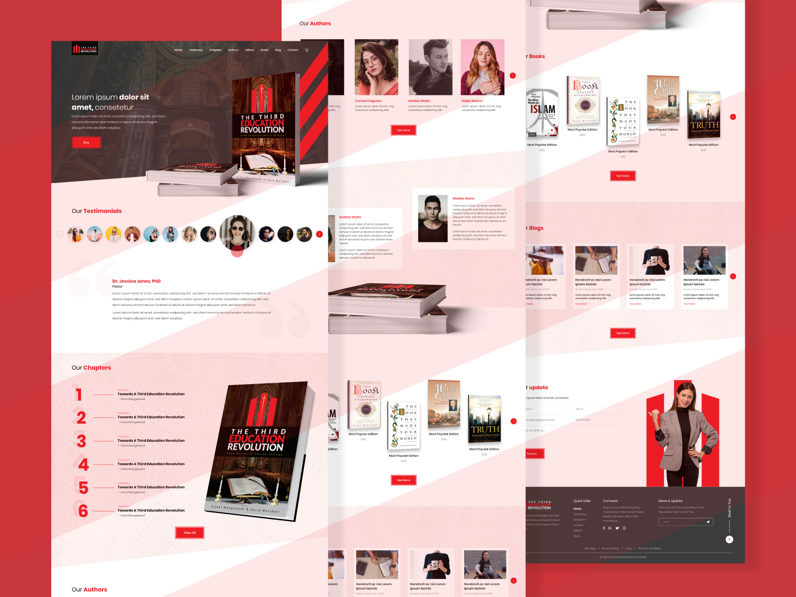 Book Publisher Website Concept by Samson on Dribbble