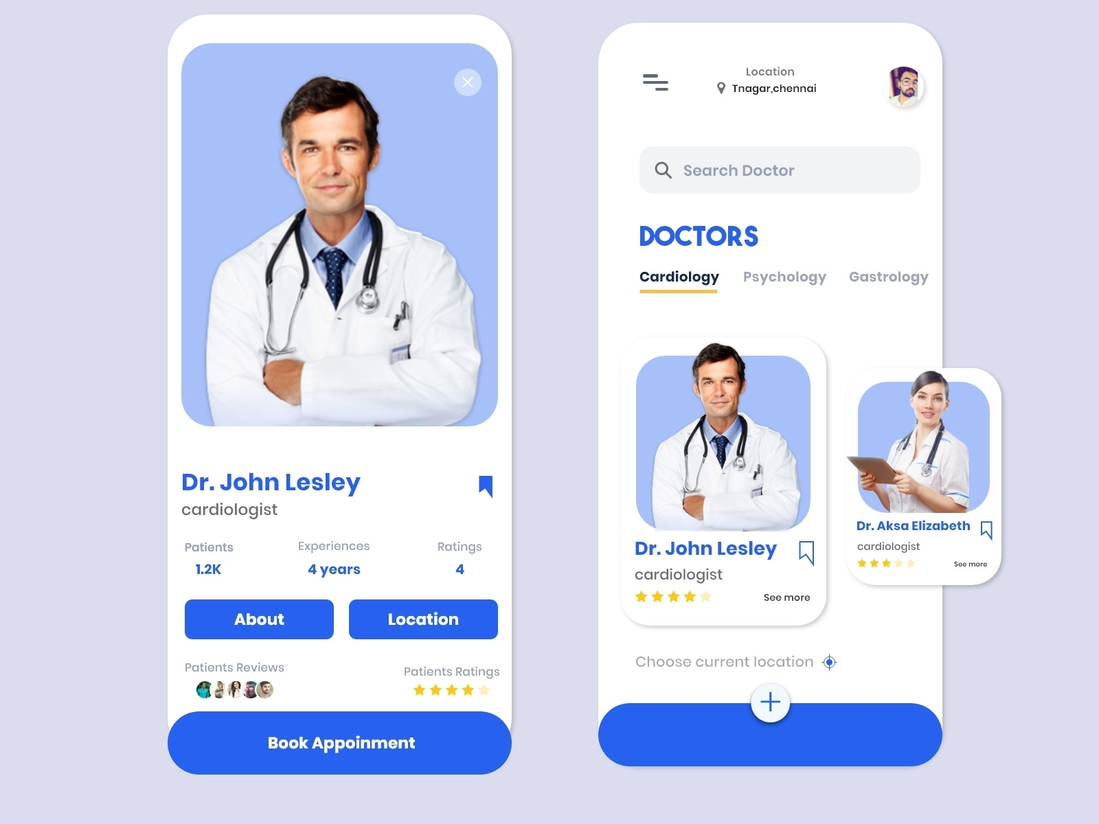 Doctors app by Samson on Dribbble