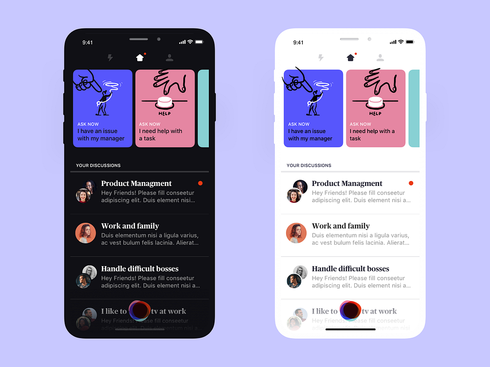 Dark Mode by Olmo on Dribbble