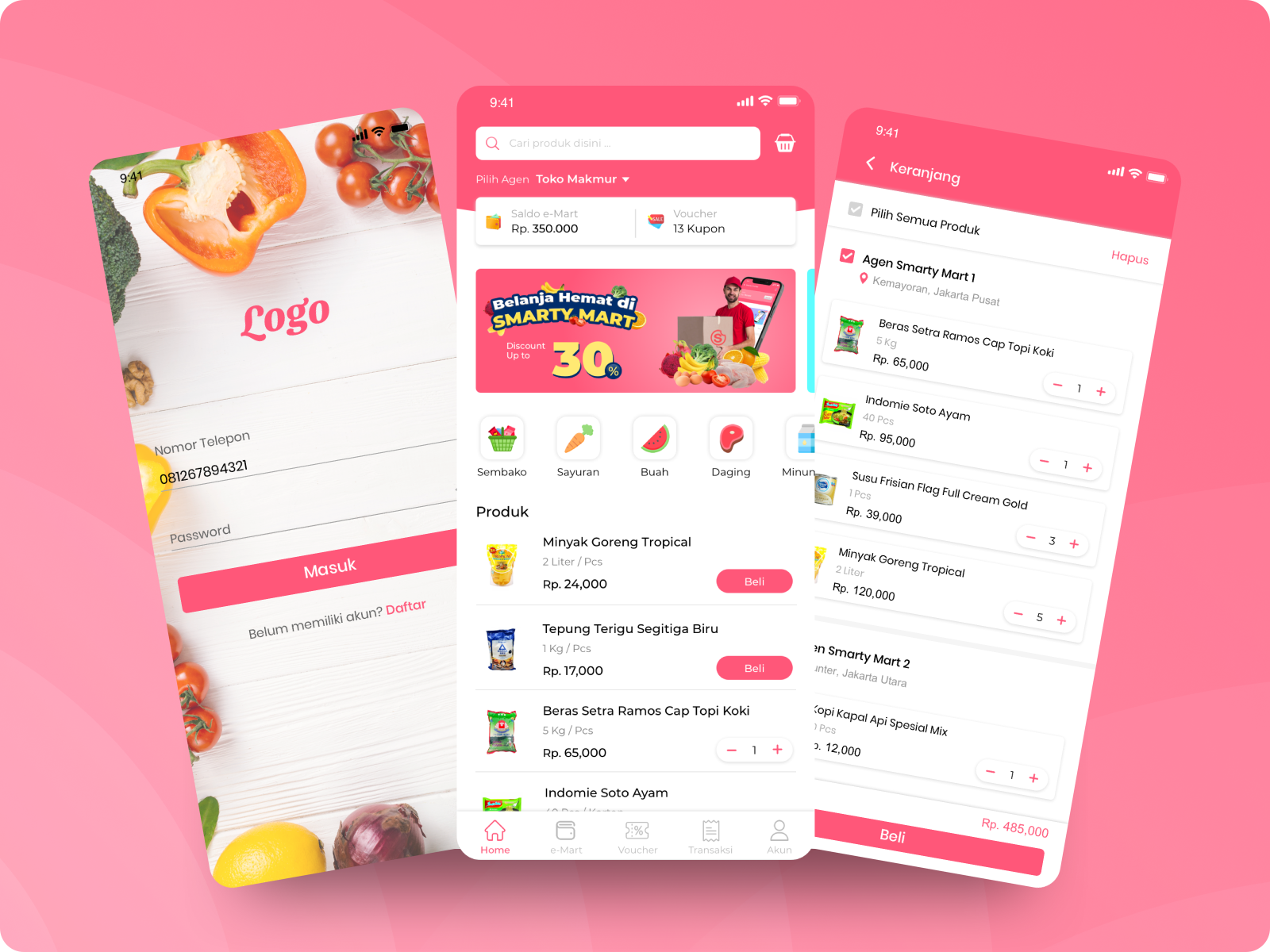 Mart App Design by ilman febrian on Dribbble