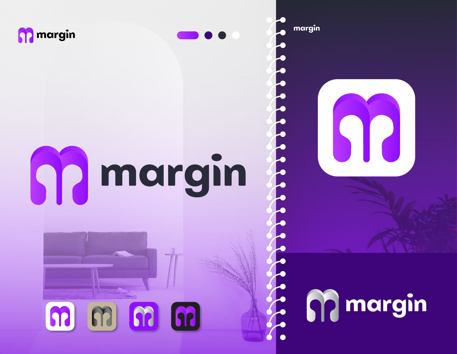 M Letter Modern Logo Mark by Rabiul Hasan Robi on Dribbble