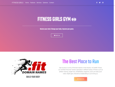gym project by Loria_ux on Dribbble