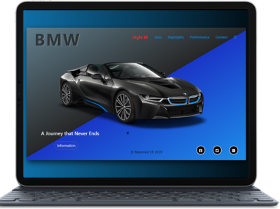 BMW I8 by Loria_ux on Dribbble
