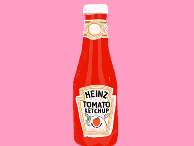 Heinz Ketchup Bottle Drawing