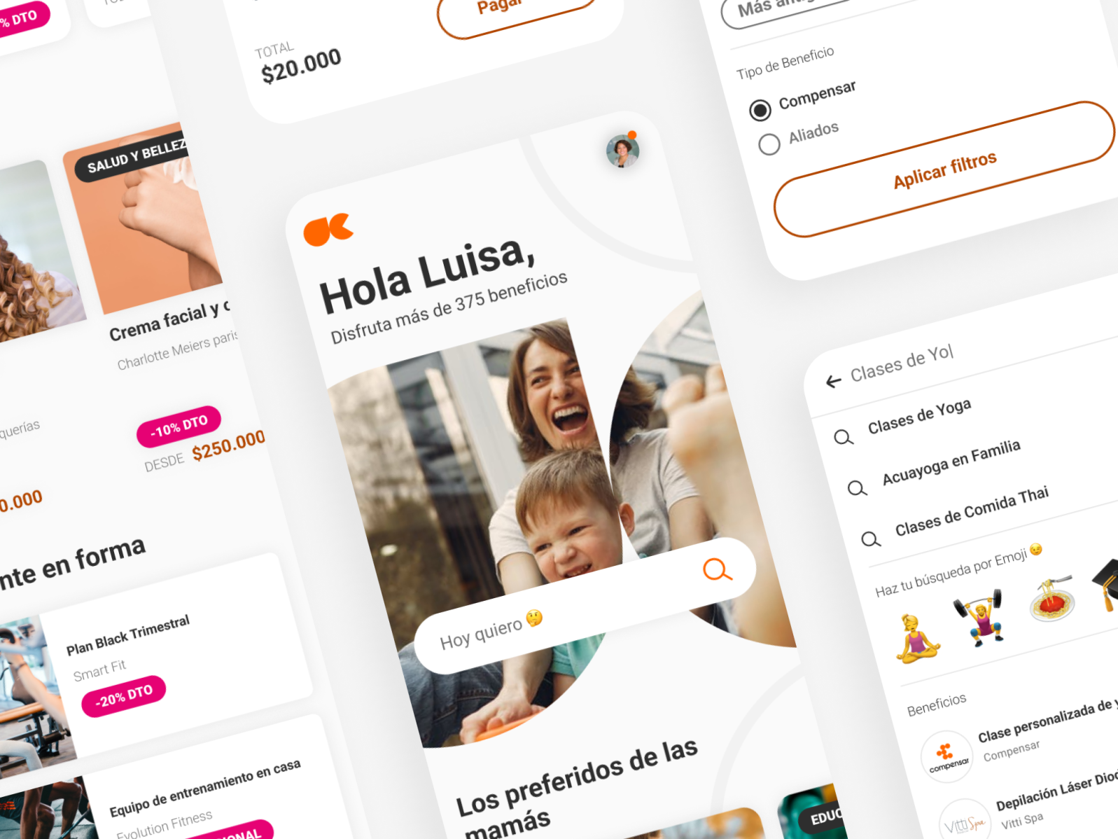 Descubre Compensar - UI by Daniel Alvarez on Dribbble