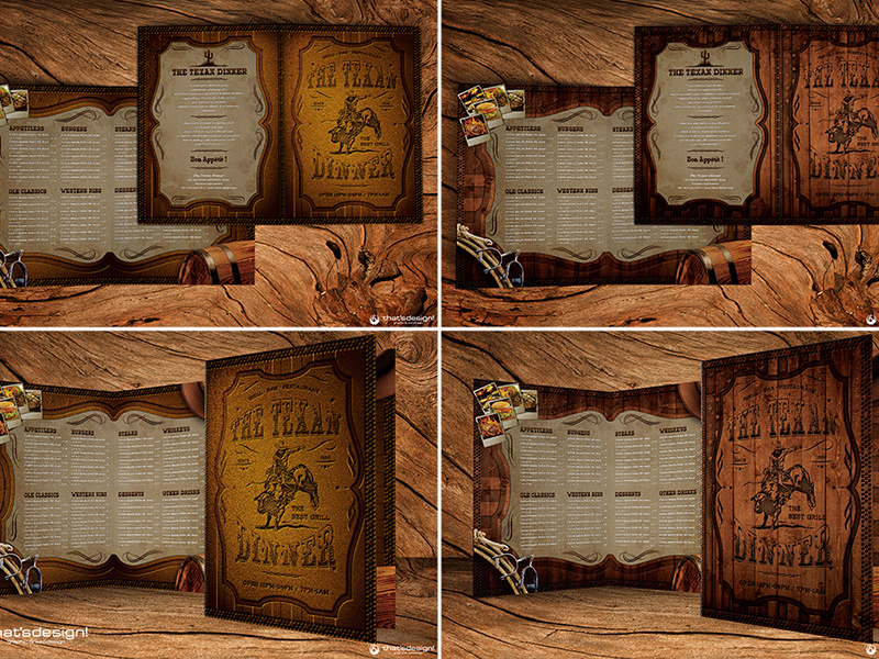 Dribbble - IP_Wood_Western_BBQ_Menu_Card_6.jpg by Lionel Laboureur