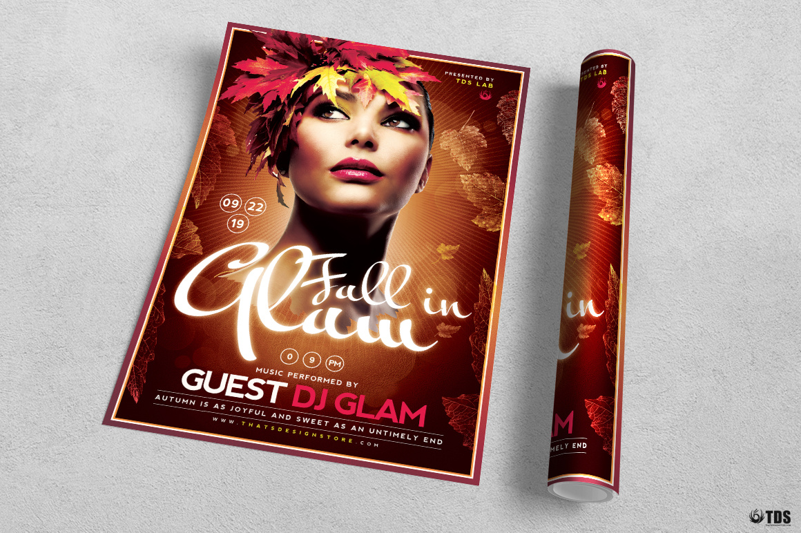 Fall In Glam Flyer Template V5 by Lionel Laboureur for Thats Design ...