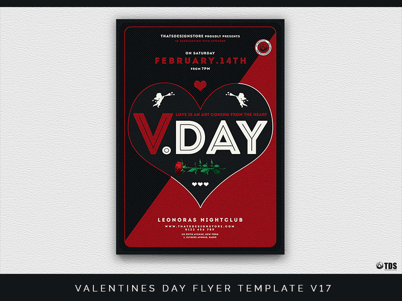 Valentines Day Flyer Template V17 by Lionel Laboureur for Thats Design ...