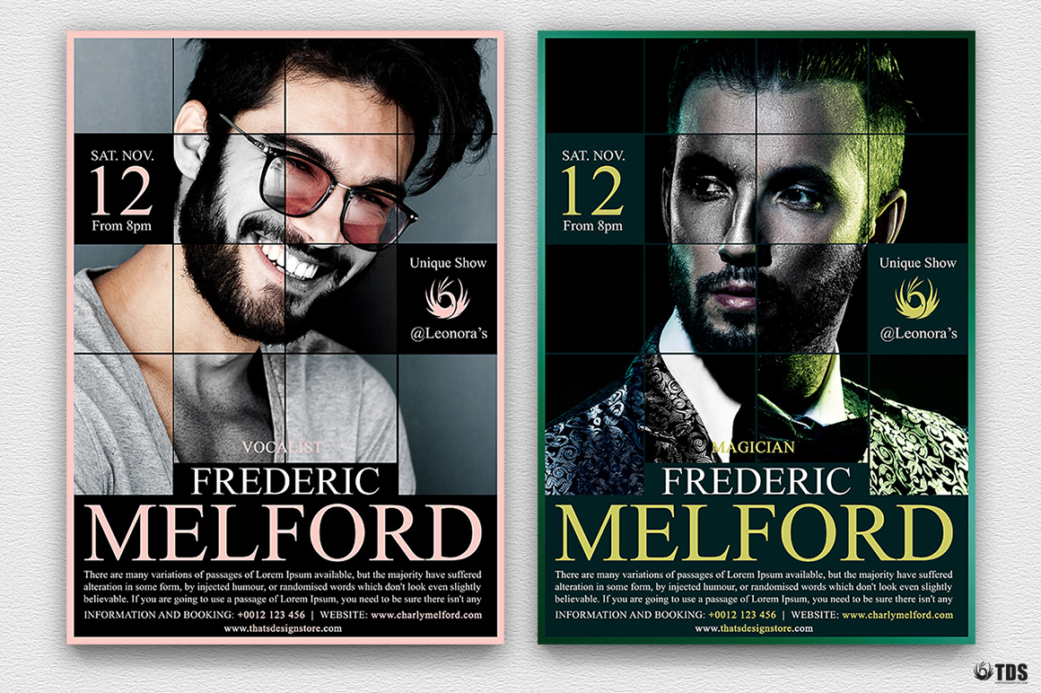 Artist Promotion Flyer Template V2 by Lionel Laboureur for Thats Design ...