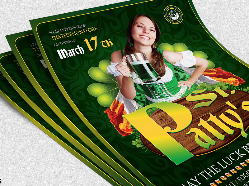Saint Patricks Day Flyer Template V3 by Lionel Laboureur for Thats ...