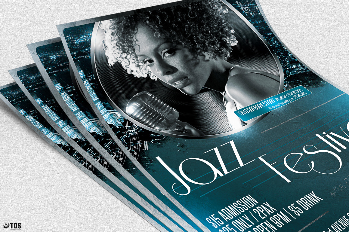 Dribbble - 01_jazzy_fest_flyer_template_v2_dribbble.jpg by Lionel Laboureur