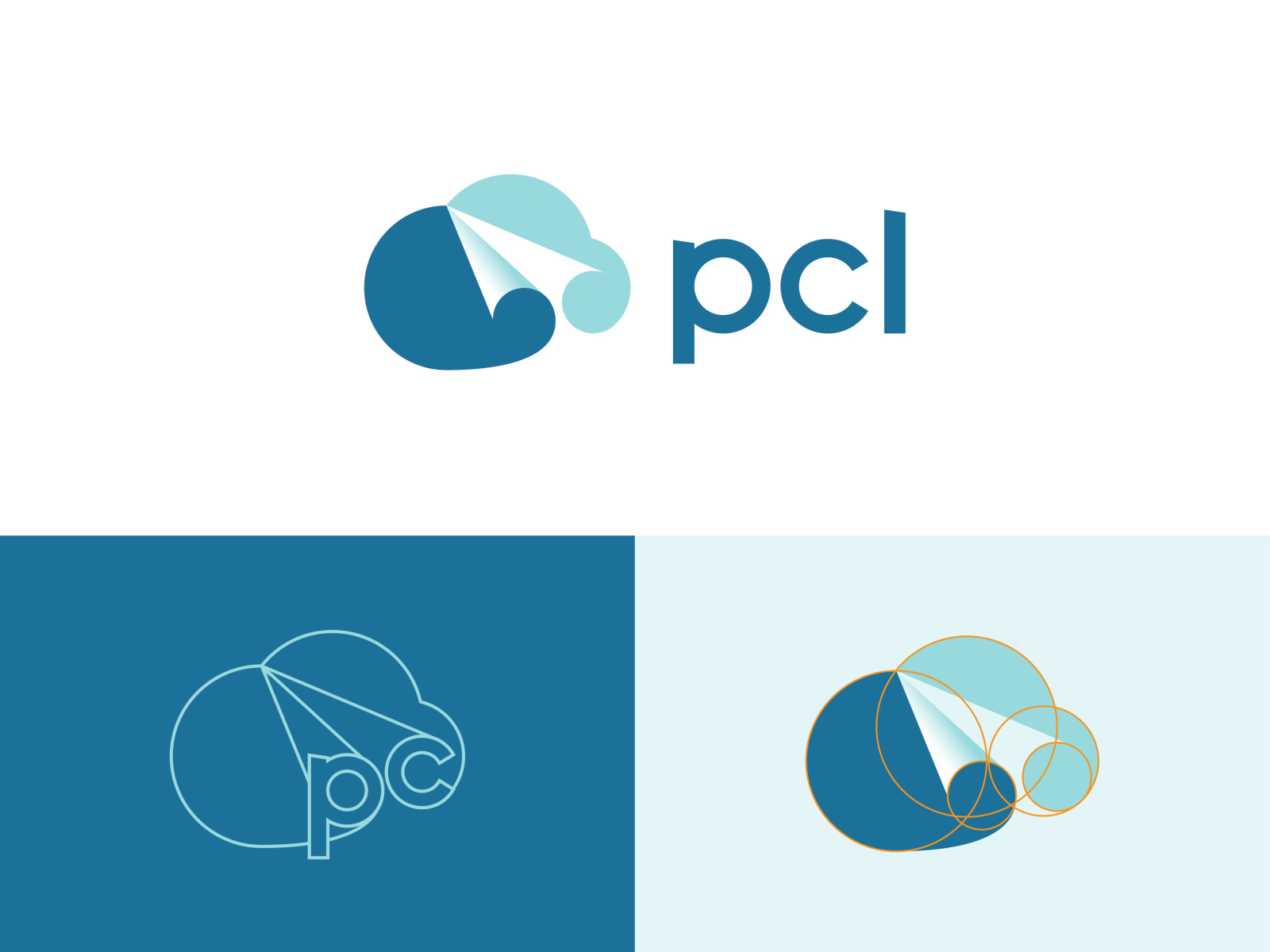 PCL - Cloud & Paper Plane Logo by DAINOGO on Dribbble