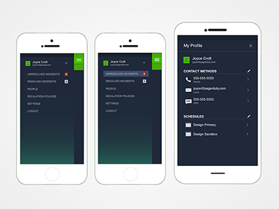 PagerDuty Mobile App by Joyce Croft on Dribbble