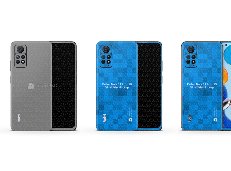 Redmi Note 11 Pro+ 5G PSD skin mockup template by VecRas by VecRas on ...