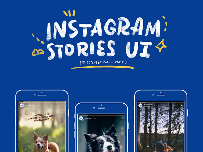 (Updated) Instagram Stories UI by Eugenia Clara on Dribbble