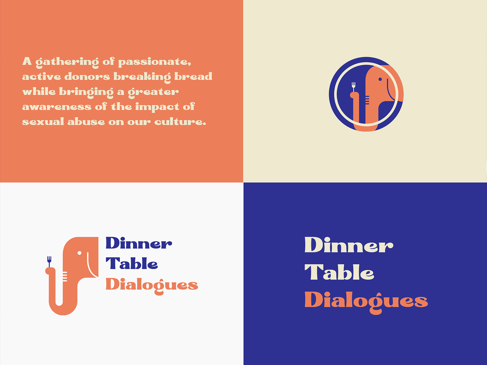 Visual Identity for Dinner Table Dialogues by Pono Design Studio on ...