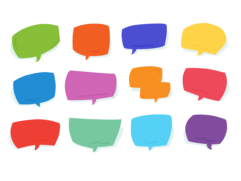 Speech Bubbles by Oscar Cortez on Dribbble