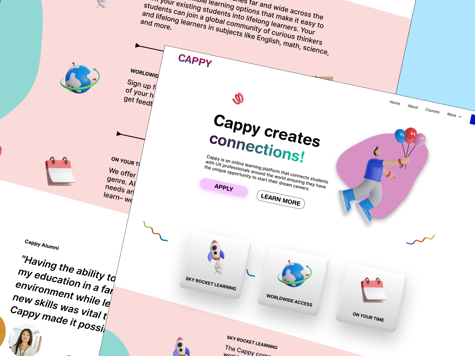 Cappy - Online Learning by Corey Jameson on Dribbble