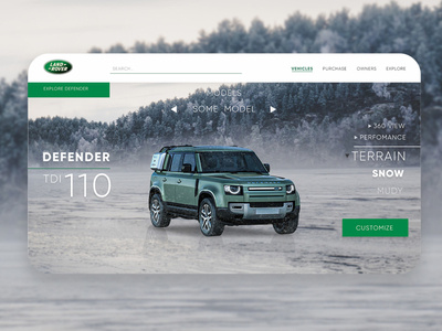 Personal Land Rover Fan Project by Bernad Misheto on Dribbble