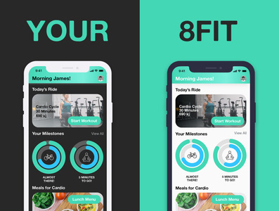 8fit Unsolicited Redesign by James Sarantos on Dribbble
