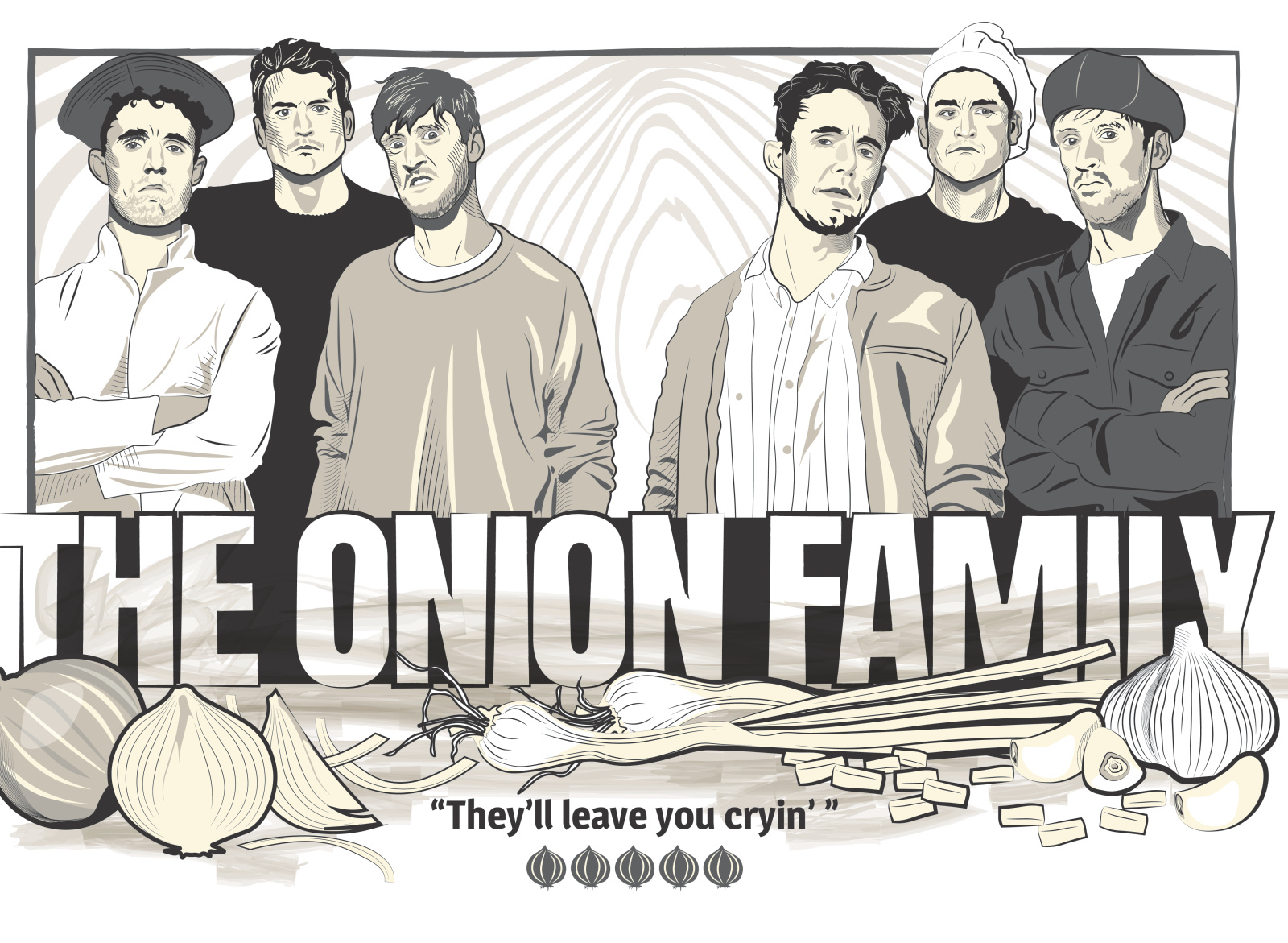 The Onion Family (Foil Arms and Hog fan poster) by Twila kuperus on ...
