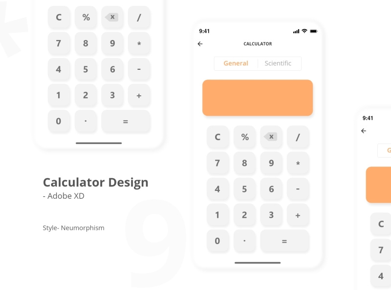 Daily UI Calculator Design in Adobe XD by Ruchi Jain on Dribbble