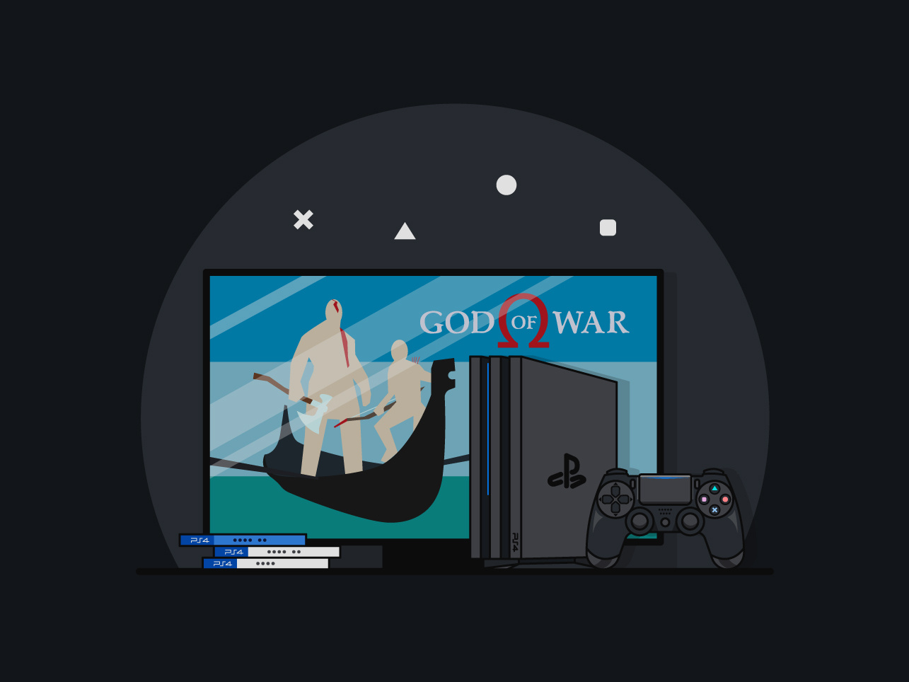 Ps4 GOW by jimmy_Ho on Dribbble