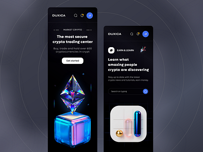 Crypto App And Earning And Learning By Pouya.uix For Duxica On Dribbble